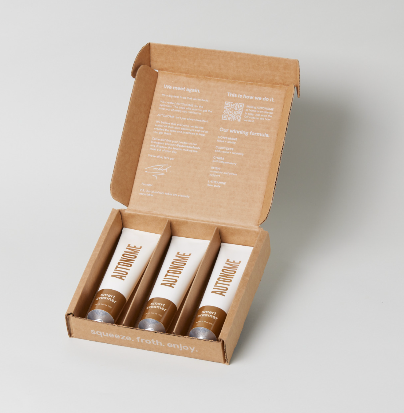 autonomy smart creamer x 3 tubes (refill)